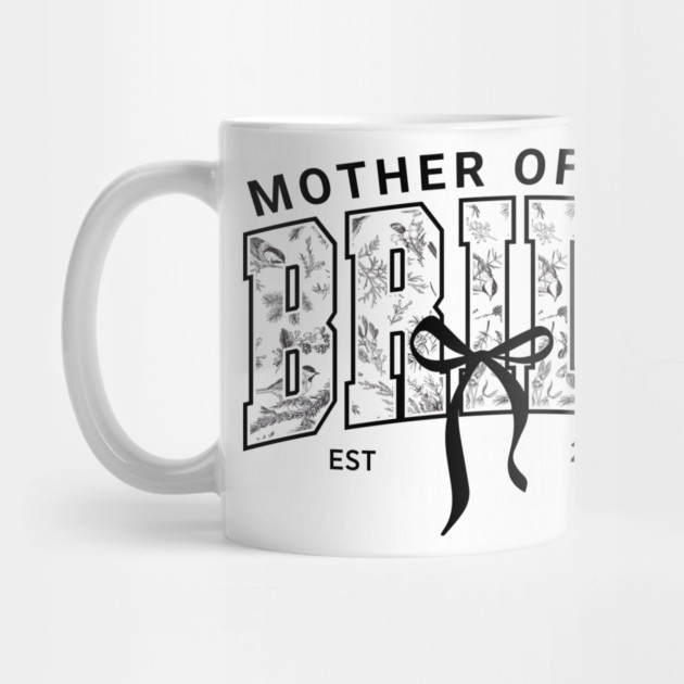 Mother Of The Bride 2026 Mrs Est 2026 Coquette Bow Black Toile ...