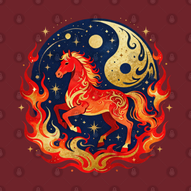 Red Fire Horse Lantern 2026 Traditional Lucky Ornament - Lunar New Year ...