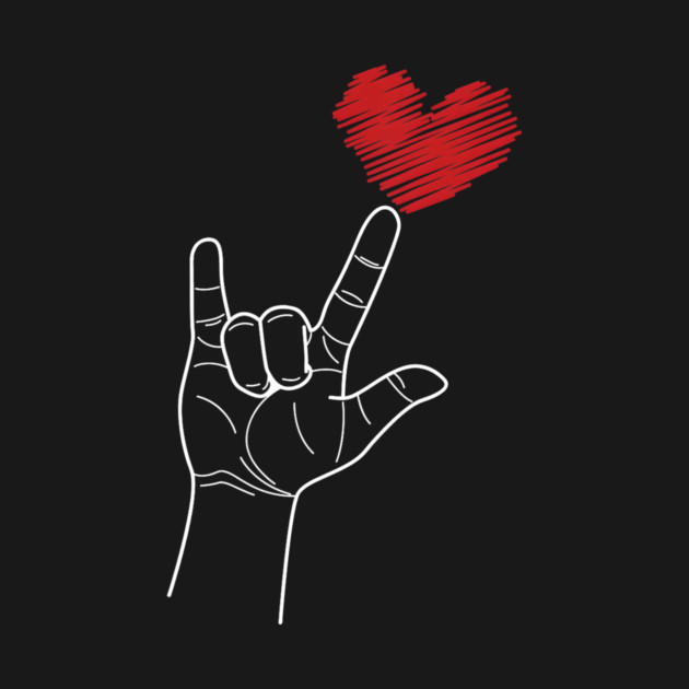 American Sign I Love You Hand Sign Asl Heart - American Sign Language ...