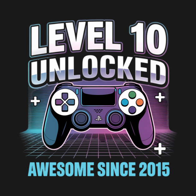 10th Birthday Boy Level 10 Gamer 10 Year Video Game Party - 10th ...