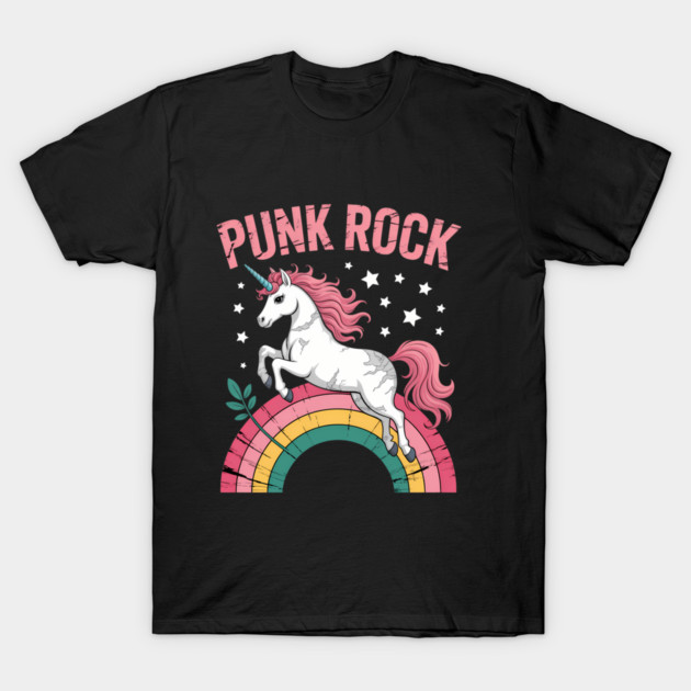 Funny Cool Unicorn Punk Rock Music Festival - Unicorn Punk Rock - T ...