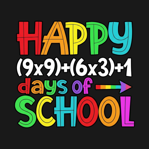 100 Days Of School Math Formula For Teacher Student Boy Girl - 100 Days ...