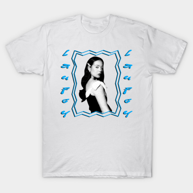Zig Zag Frame Blue Singer - Laufey - T-Shirt | TeePublic
