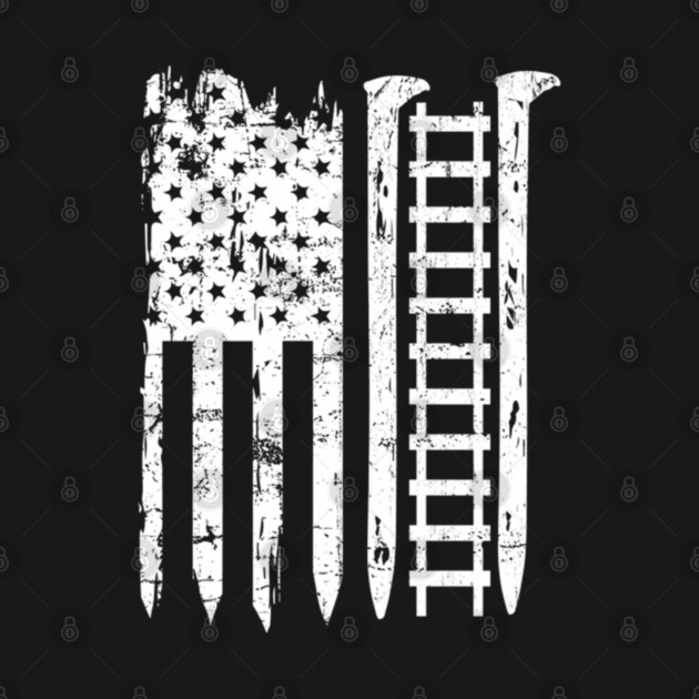 Railroad Spike American Flag Train For Railway Workers - Railway Worker ...