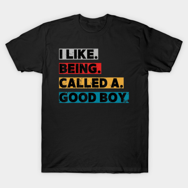 I Like Being Called A Good Boy Funny Bold Saying Quote - I Like Being Called A Good Boy - T ...