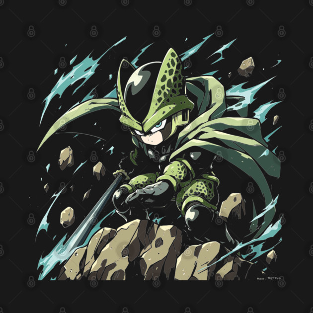 Chibi Cell Dragon Ball Fan Art - Cell - T-Shirt | TeePublic