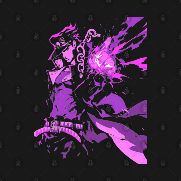 Jotaro Kujo Anime Art - Jotaro Kujo - T-Shirt | TeePublic