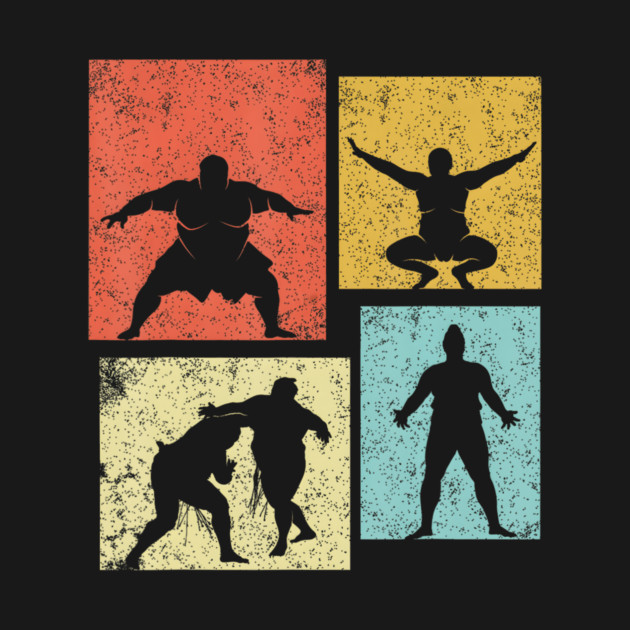 Sumo Wrestling Fan Wrestler Japanese Rikishi - Vintage Sumo Wrestling ...