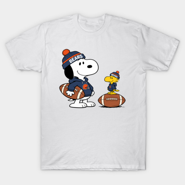 Chicago Bears - Snoopy & Woodstock Football Style M162 - Retro - T ...