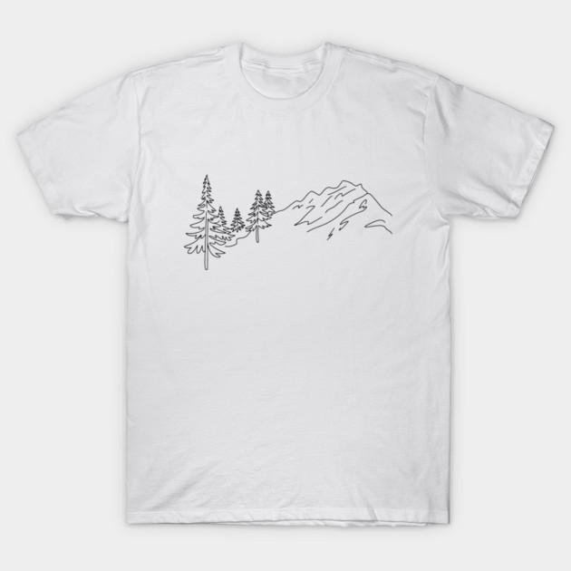 Mountain Landscape - Mountain - T-Shirt | TeePublic