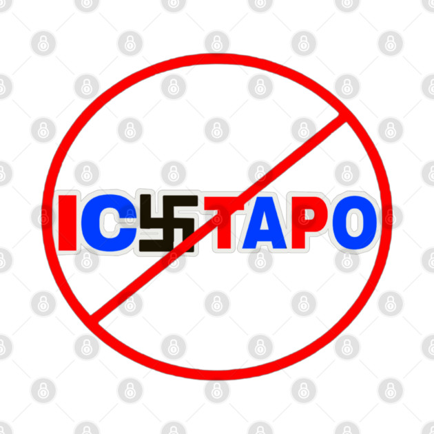 🚫 ICEtapo - Red - White And Blue - Back - Melt Ice - T-Shirt | TeePublic