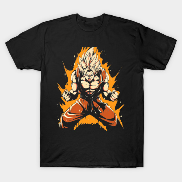 Goku Super Saiyan Power Burst - Goku - T-Shirt | TeePublic