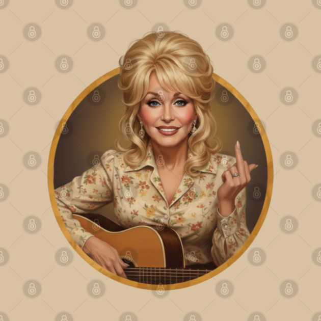 Dolly Parton Middle Finger - Dolly Parton - T-Shirt | TeePublic