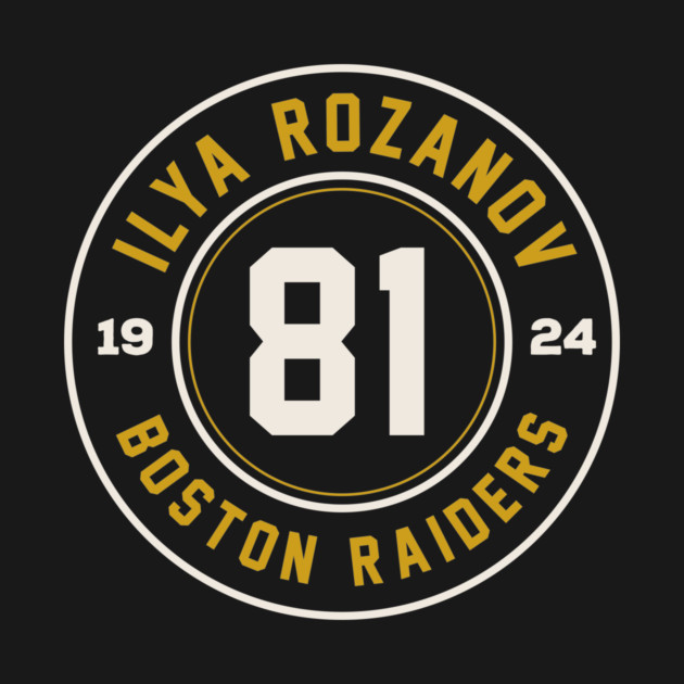 Heated Rivalry Shirts No. 81 Rozanov Boston Raiders Badge - Heated ...