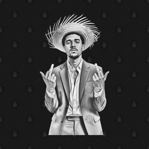 Vintage Bad Bunny MIddle Finger Retro White - Vintage - T-Shirt | TeePublic