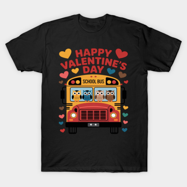 Owls School Bus Driver Happy Valentines Day - Owls School Bus Driver ...
