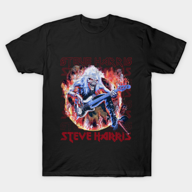 STEVE HARRIS || 50th Anniversary Fear Live Fan Art - Nwobhm - T-Shirt ...