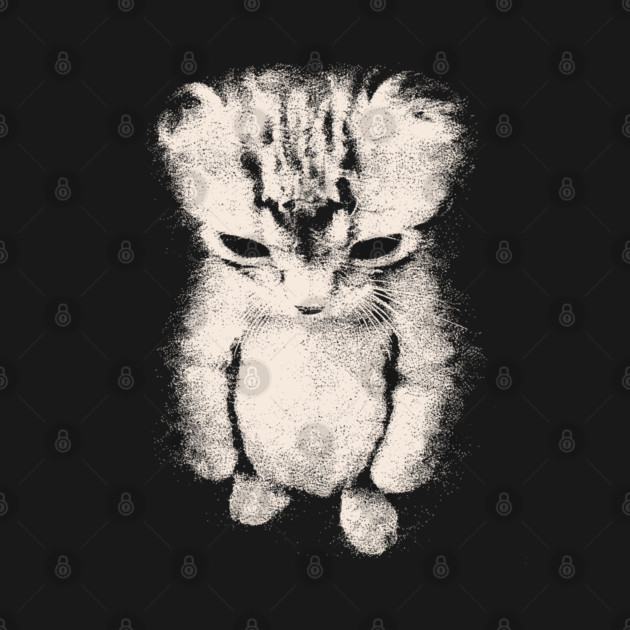 Sad Kitten Meme Standing Cat - Sad Kitten Meme Standing Cat - T-Shirt | TeePublic