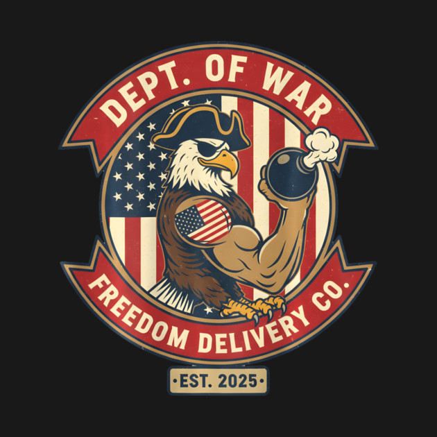 Departt Of War Established 2025 Dow Dept Of War - Custom Printed Wear ...