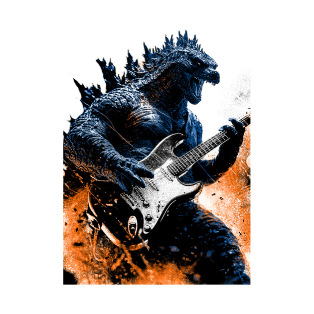 GODZILLA STAGE - Godzilla Guitar - T-Shirt | TeePublic