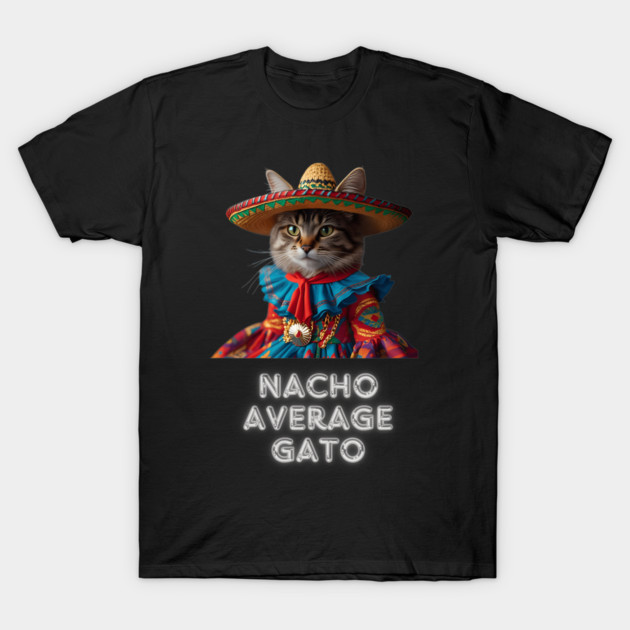 Gato Cat Latino For Fiesta Taco - Funny Cat Latino - T-Shirt | TeePublic