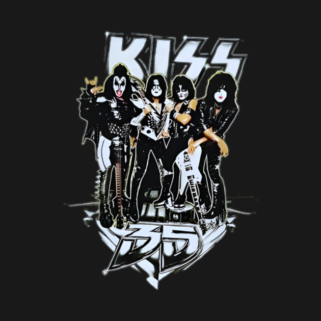 KISS Band Rock and Roll Design - Kiss - T-Shirt | TeePublic