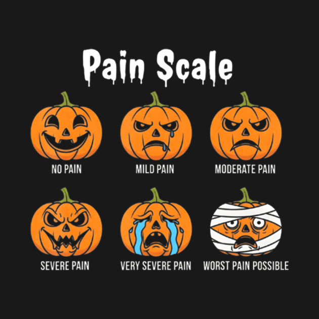 Pain Scale Pumpkin Pain Assesst Trauma Nurse Halloween - Halloween ...