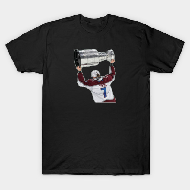 Devon Toews #7 Lifting Cup - Devon Toews - T-Shirt | TeePublic