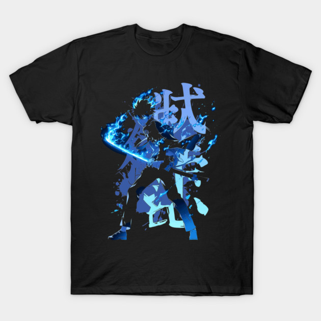 Rin Okumura Blue Flame Sword Fan - Rin Okumura - T-Shirt | TeePublic
