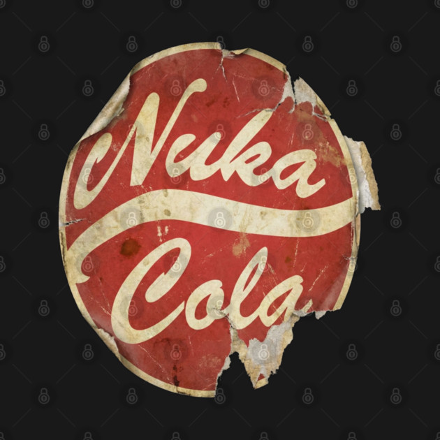 Nuka Cola Label Worn Out Vintage - Nuka Cola - T-Shirt | TeePublic