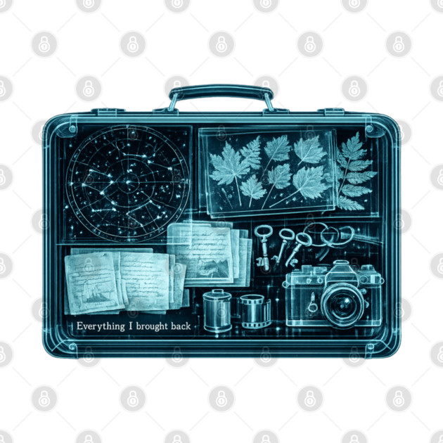 X-Ray Suitcase: Everything I Brought Back - X Ray Suitcase - T-Shirt ...