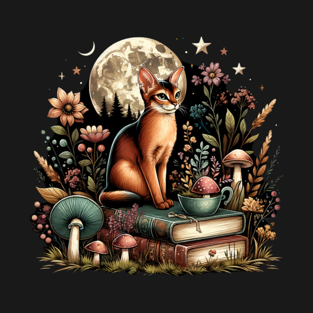 S2 Abyssinian Cat (15) - Abyssinian Cat - T-Shirt | TeePublic