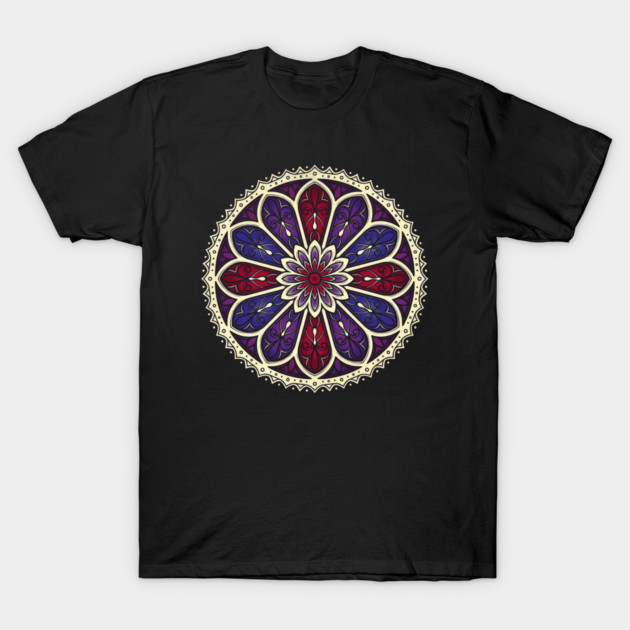 Gothic Rose Window Cathedral Architecture Stained Glass Mandala Art ...