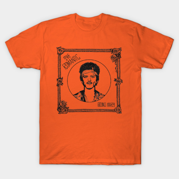 Bruno Mars Vintage Portrait Music - Music Portrait - T-Shirt | TeePublic