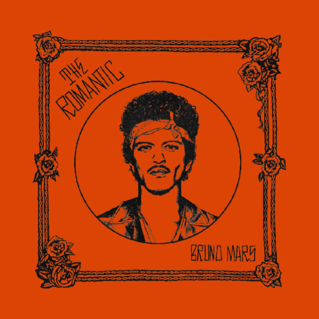 Bruno Mars Vintage Portrait Music - Music Portrait - T-Shirt | TeePublic