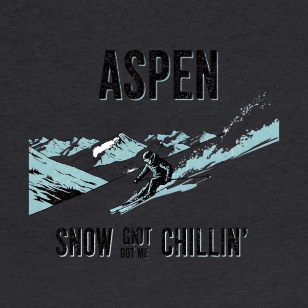 Mountain Ski Vibes Snow Chillin' Apparel - Skiing - Hoodie | TeePublic