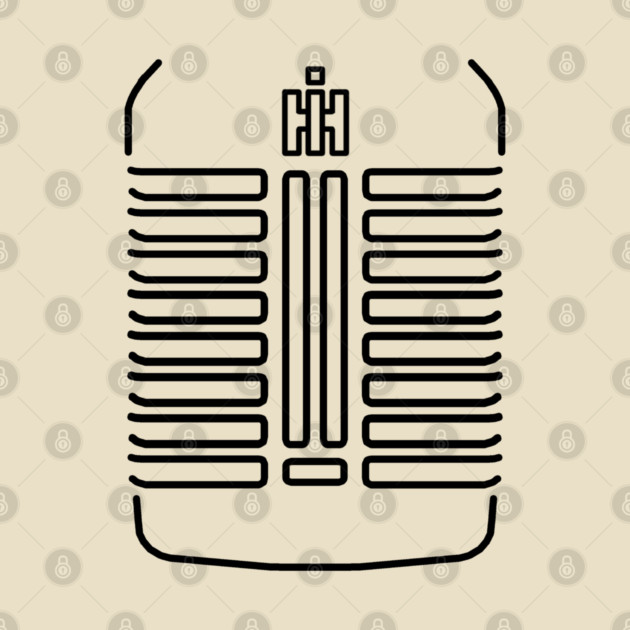 McCormick International classic 1960s British tractor grille black ...