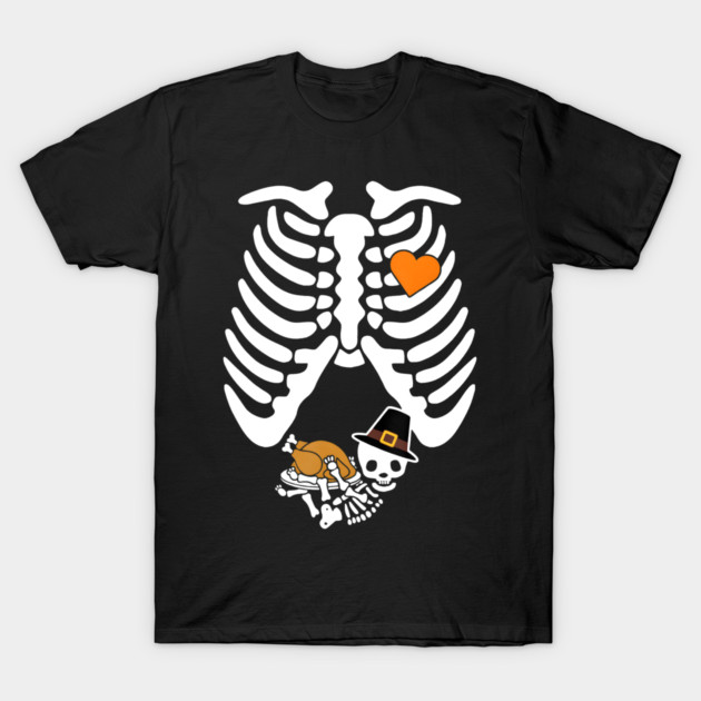 Pregnancy Skeleton Thanksgiving Belly Bump Turkey Pumpkin - Pregnancy ...