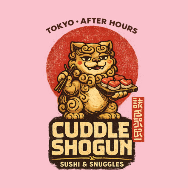 Cuddle Shogun: Sushi & Snuggles - Beach - T-Shirt | TeePublic