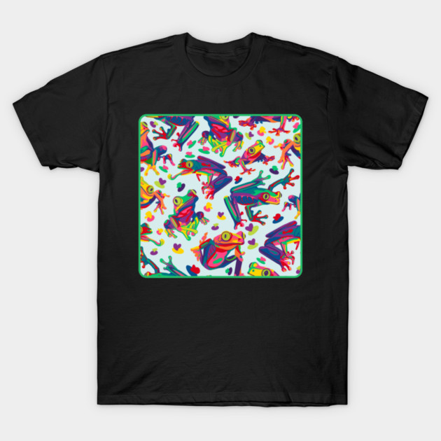 Rainbow Tree Frogs - Rainbow Tree Frogs - T-Shirt | TeePublic
