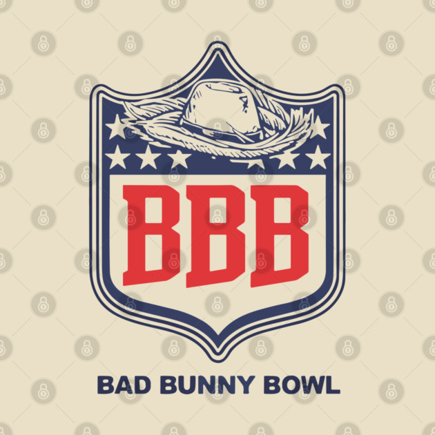 Bad Bunny Bowl Super Bowl 2026 Logo - Bad Bunny Super Bowl - Tapestry ...