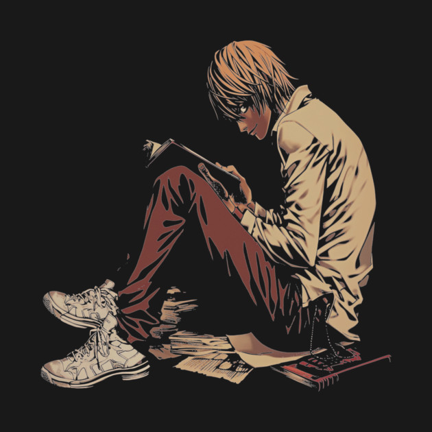 Light Yagami Death Note Stylized Art - Light Yagami - T-Shirt | TeePublic