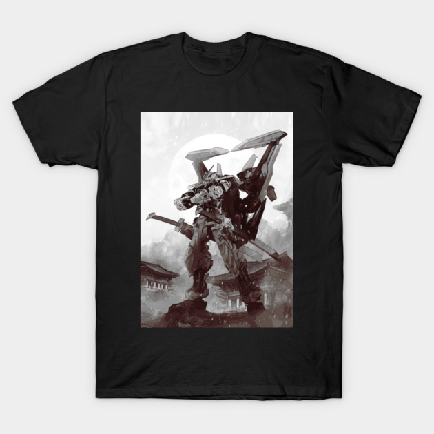 black white ink armor Astray Red Frame gundam samurai japan - Astray ...