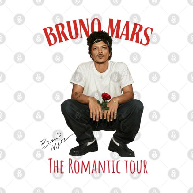 Bruno Mars-The Romantic Tour - Bruno - T-Shirt | TeePublic