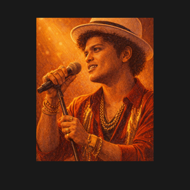 Bruno Mars Vintage - Bruno Mars Vintage - T-Shirt | TeePublic