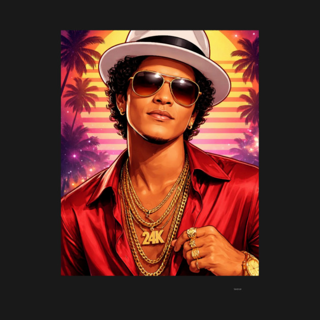 Bruno Mars Vintage - Bruno Mars Vintage - T-Shirt | TeePublic