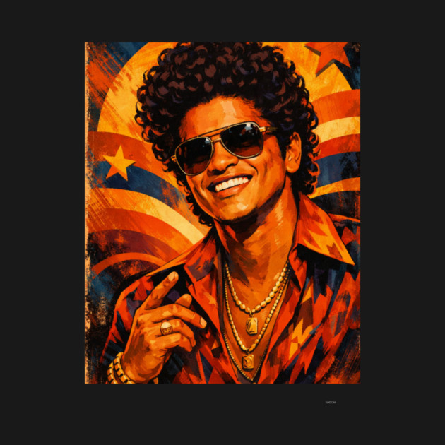 Bruno Mars Vintage - Bruno Mars Vintage - T-Shirt | TeePublic
