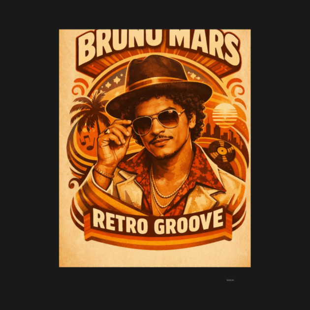 Bruno Mars Vintage - Bruno Mars Vintage - T-Shirt | TeePublic