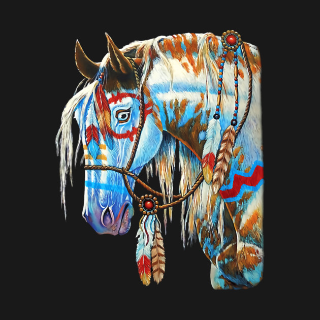 Horse Pet Native american horse - Native American - T-Shirt | TeePublic