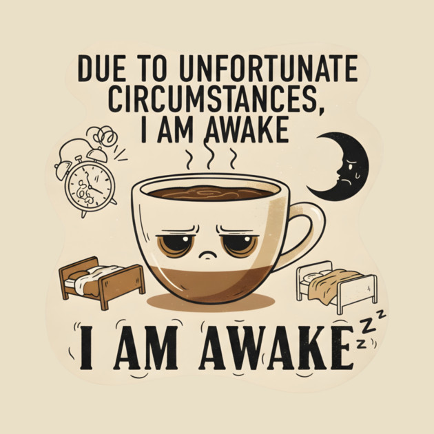 I Am Awake Coffee Sun – Funny Morning Design - I Am Awake Coffee Sun ...